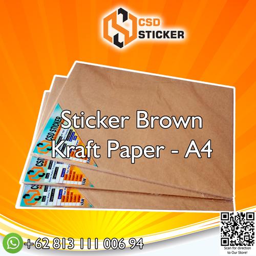 Jual Stiker Label Kraft Coklat a4 - Jakarta Selatan - CSD Online ...