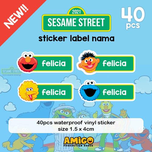 Jual Stiker Label Nama Duffy Sesame Street Roblox Toy Story Stiker Buku ...