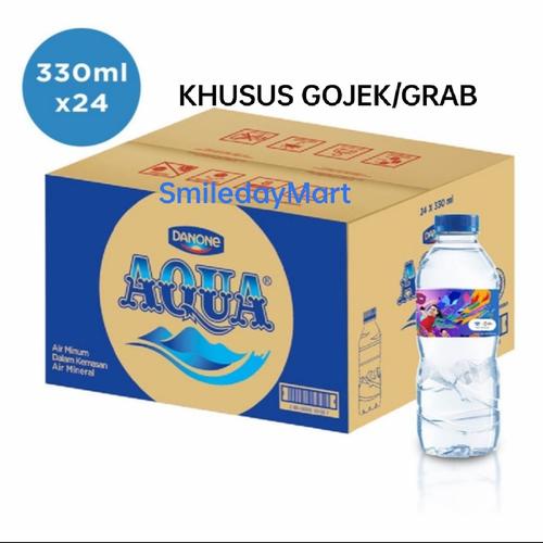 Jual Aqua 330ml 1 Dus 24 Pcs | Aqua Air Mineral | AQUA botol mini 330ml ...