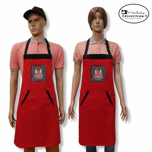 Jual Celemek Apron Custom sablon - minimal order 6 pcs order - CATAT ...