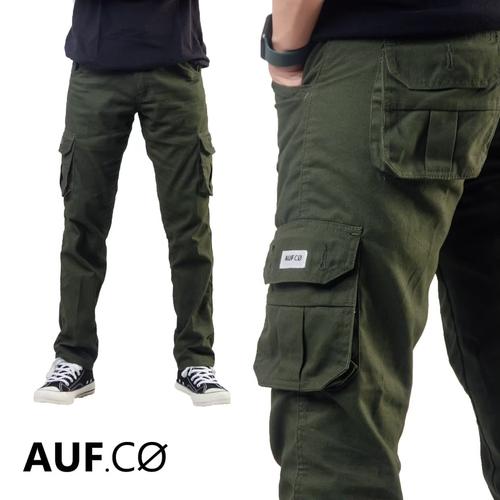 Jual Celana Cargo Kargo Pria Hijau Army Slimfit Auf.co Jumbo 28 sampai 42 - hijau army, S - Kota ...