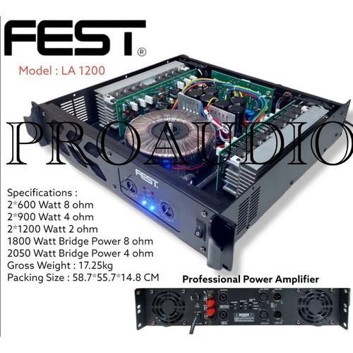 Jual Power Amplifier FEST LA1200 original La1200 La-1200 - Kota Medan ...