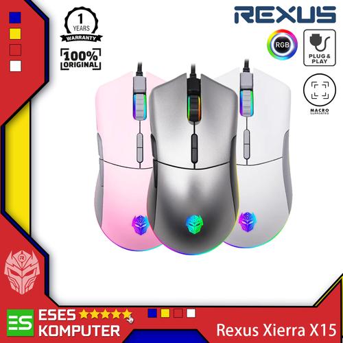 Jual Mouse Rexus Xierra X15 RGB | 7 Buttons | 7200 DPI | Mouse Gaming ...
