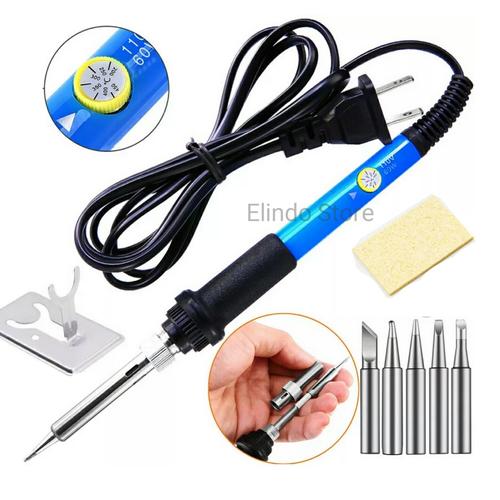Jual Alat Solder Listrik Set 60 Watt Pengatur Suhu Adjustable ...