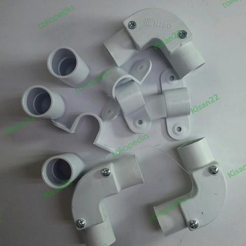 Jual Elbow, sok dan klem pipa listrik conduit 20 mm - ELBOW POLOS ...