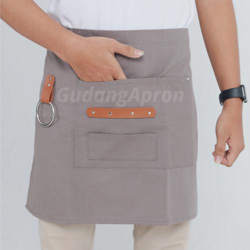 Jual Apron waiters celemek setengah badan pria wanita waist apron ...