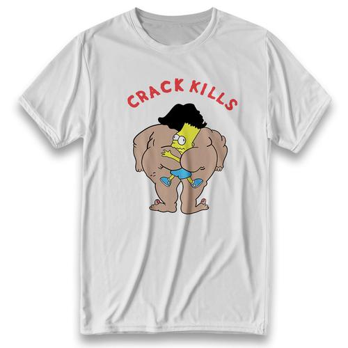 Jual Jual Kaos kartun Bart Simpson Crack Kills Simpsons Unisex ...