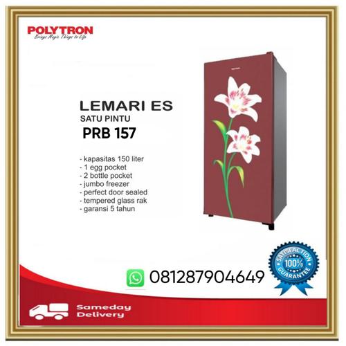 Jual KULKAS POLYTRON PRB 157 LEMARI ES 1 PINTU PRB157-GARANSI RESMI ...