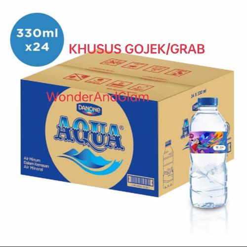 Jual Aqua 330ml 1 Dus 24 Pcs | Aqua Air Mineral | AQUA botol mini 330ml ...