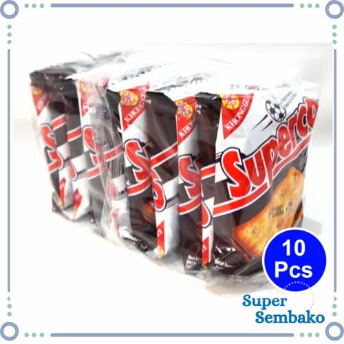 Jual SNACK WAFER BISKUIT KHONG KONG GUAN SUPERCO COKLAT 24g RENCENG ISI ...