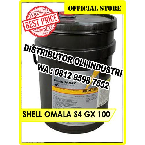 Jual SHELL OMALA S4 GX / GXV 100 (SYNTHETIC PAO GEAR OIL - 20 Liter ...