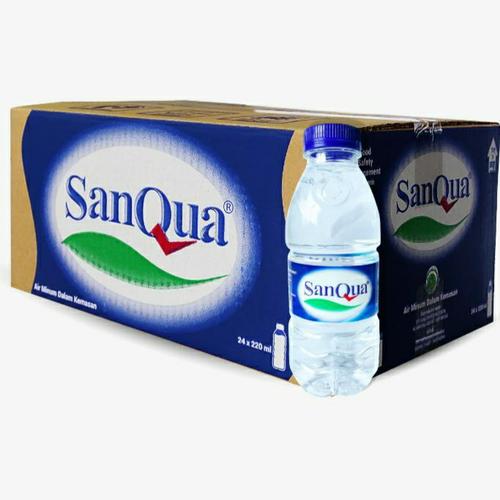 Jual SanQua Air Mineral Botol 220 ml Dus (24 Botol) - Kab. Sleman ...