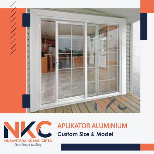 Jual PINTU KACA SLIDING GESER ORNAMEN DUA DAUN L140XT200 CUSTOM UKURAN ...