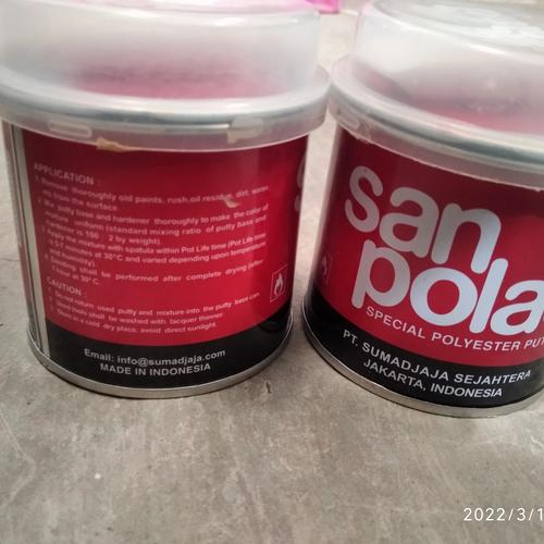 Jual Dempul putty Sanpolac 250 G besi logam plastik. - Kota Bandar ...