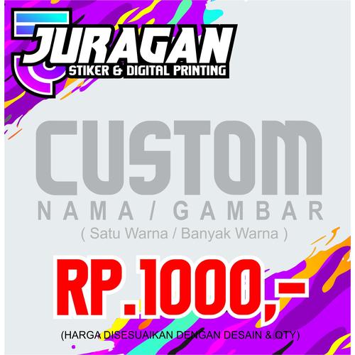 Jual custom cutting sticker stiker nama/logo perusahaan/komunitas/ormas ...