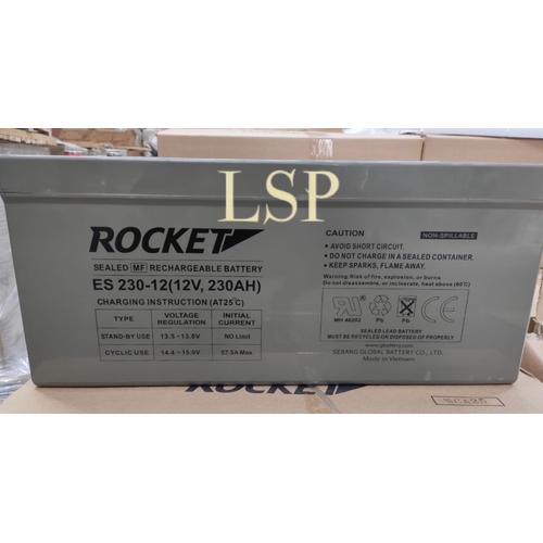 Jual Aki Rocket ES 230-12 VRLA MF 12V 230Ah Baterai Accu Kering ES-230-12 - Jakarta Utara ...