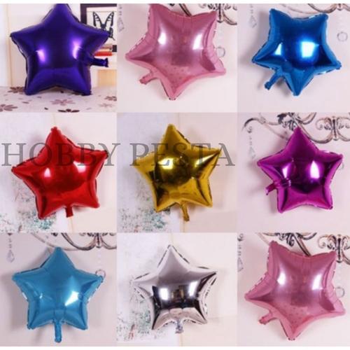 Jual BALON FOIL BINTANG 40CM / BALON BINTANG 40CM / BALON STAR 40CM ...