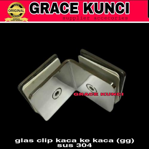 Jual GLASS CLIP L GC 506 GG (SUS 304) / PEGANGAN KACA / SIKU KACA ...