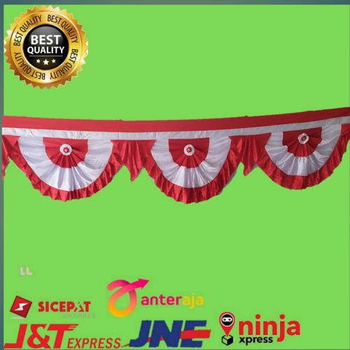 Jual bekron merah putih matahari/1pcs panjang 8 meter - Kab. Garut ...