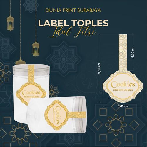 Jual sticker lebaran label idul fitri sticker toples lebaran ramadan ...