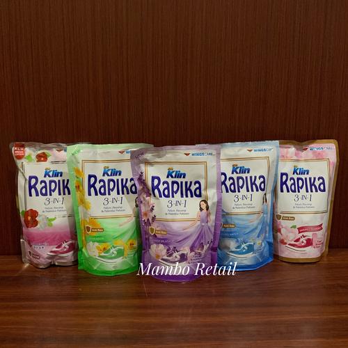 Jual Rapika Pewangi Pelicin Pakaian Refill 400 ml | Rapika Pouch Isi ...
