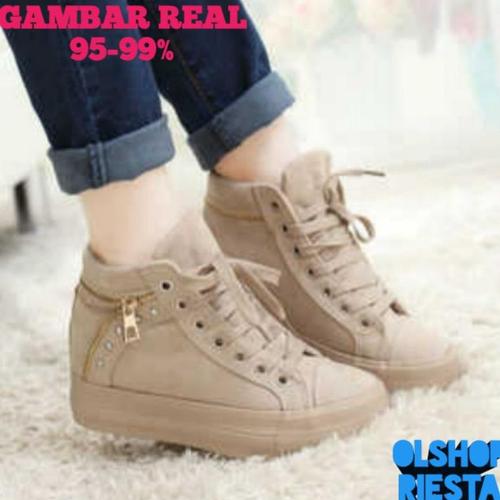 Jual SEPATU SAPATU BOOTS BOOT TALI CANTIK WANITA TERBARU KEKINIAN CEWEK ...