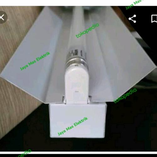 Jual Kap Lampu TKO 1x18/1x8watt set lampu TL Led philips 8w isi 2 60cm ...