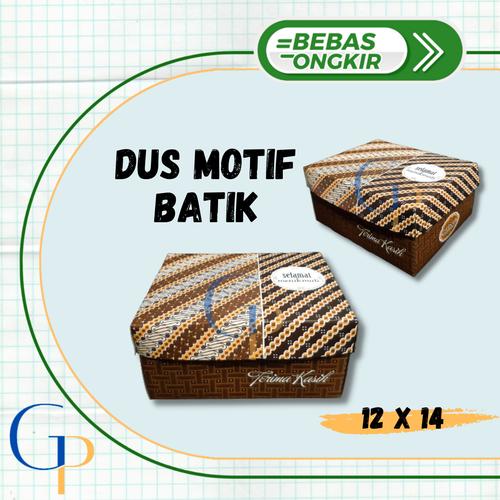Jual Dus Kue Motif Batik Ukuran 12x14 Cm/ Dus Snack Murah - Kab. Bandung - Grace Packaging ...