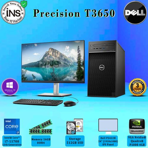 Jual PC DELL Precision T3650 MT i7-11700 16GB 512GB SSD VGA 4GB ...