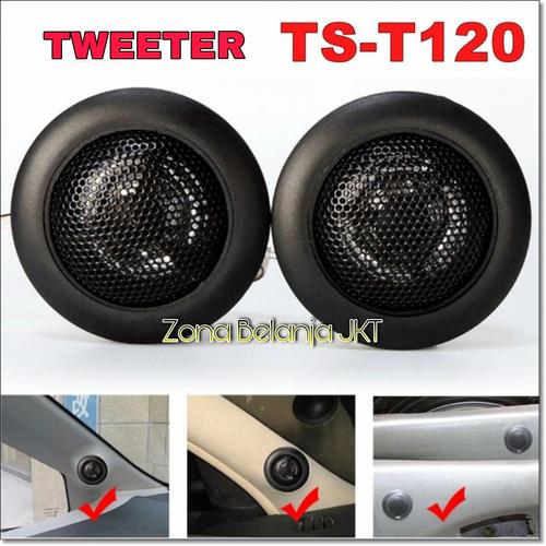 Jual Speaker Tweeter Mobil HIFI 800Watt Mini Dome Loudspeaker 2PCS ...
