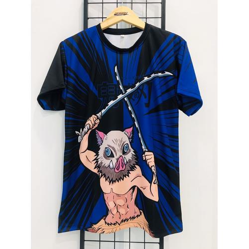 Jual Tshirt Jersey Inosuke Two Tone Fullprint Anime Manga Kimetsu no ...
