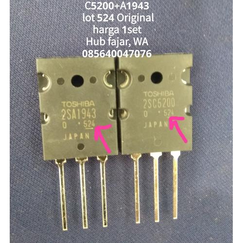 Jual Transistor C5200+A1943 Toshiba Lot 524 Asli Original JAPAN - Kab. Banyumas - fajarantena ...