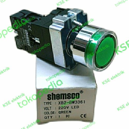 Jual push button lampu led 22mm 220vac Shemco type Xb2-BW - Hijau ... Jual push button lampu led 22mm 220vac Shemco type Xb2-BW - Hijau ...