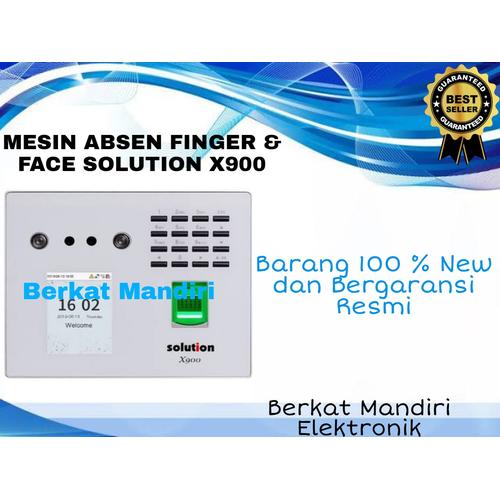 Jual SOLUTION X-900 Mesin Absensi Sidik Jari / Mesin Absen Solution ...