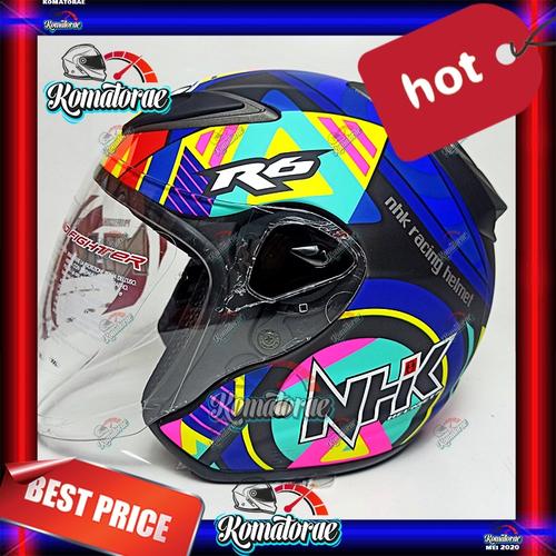 Jual HELM NHK R6 PIGMENT BLACK DOFF HALF FACE - M - Jakarta Utara ...