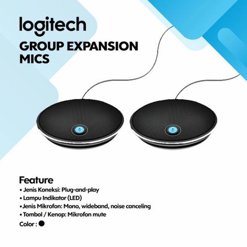 Jual MIC LOGITECH GROUP EXPANSION MICS / Mic Expansion Logitech GROUP ...