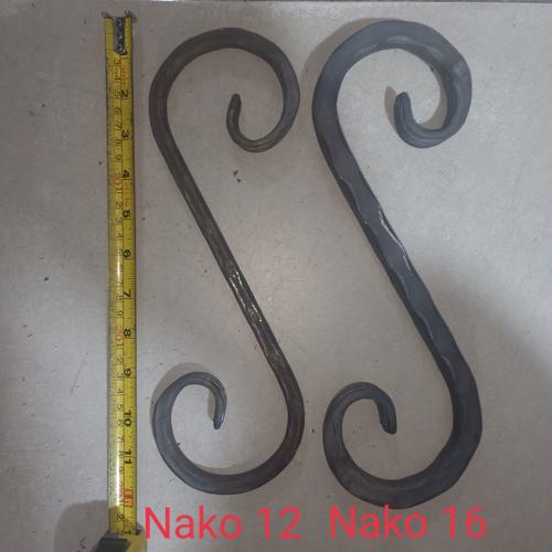 Jual Ornamen Pagar Besi Tekukan Nako Letter S 30 cm Nako 12 dan 16 ...