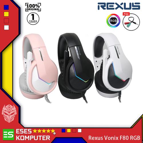 Jual Headset Rexus Vonix F80 RGB | 3.5mm Jack | Headset Gaming - F80 ...