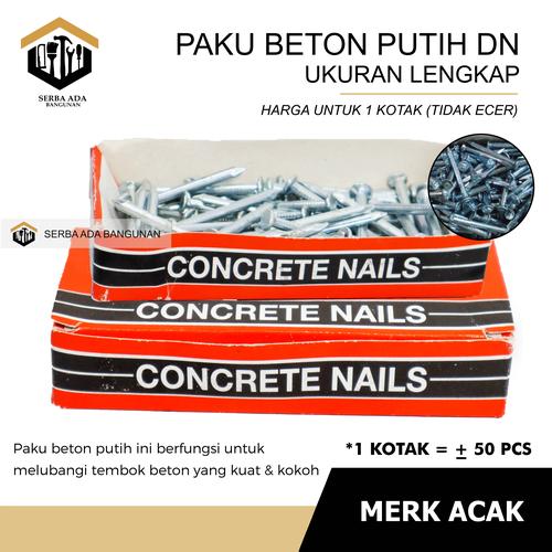 Jual Paku Beton Putih DN / Paku Tembok Galvanis Ukuran 1" - 4" (1 Kotak) - Kota Tangerang ...