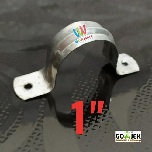 Jual Klem 1 " Inch Kleman Penjepit Pipa PVC Plat Tebal Anti Karat ...