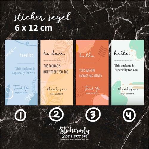 Jual STICKER SEGEL / SEAL STIKER PACKAGING THANK YOU 03 - Kota Malang ...