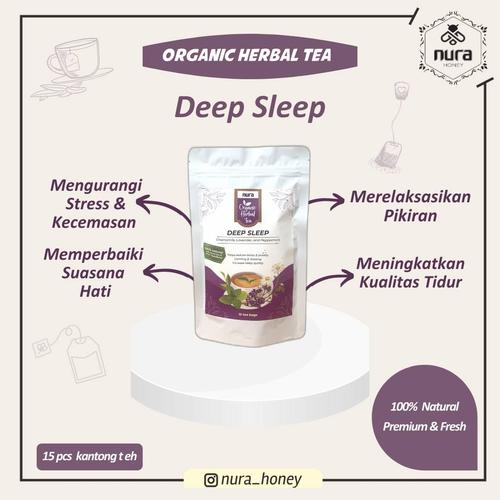 Jual DEEP SLEEP Nura Organic Herbal Tea / Chamomile Tea / teh insomnia ...