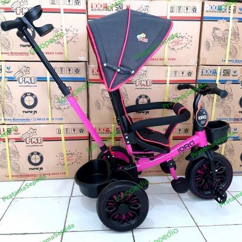 Jual sepeda roda tiga tricycle anak-anak sroller iora t17-pink - Kab ...