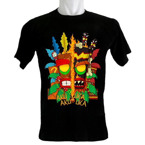 Jual Kaos Crash Bandicoot Aku-Aku & Uka-Uka Katun O-Neck - 2XL/XXL 56x76 - Kab. Sleman ...