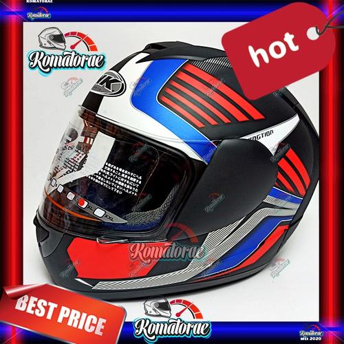 Jual HELM INK CL MAX LTD #3 MATT BLACK BLUE RED FULL FACE - L - Jakarta ...