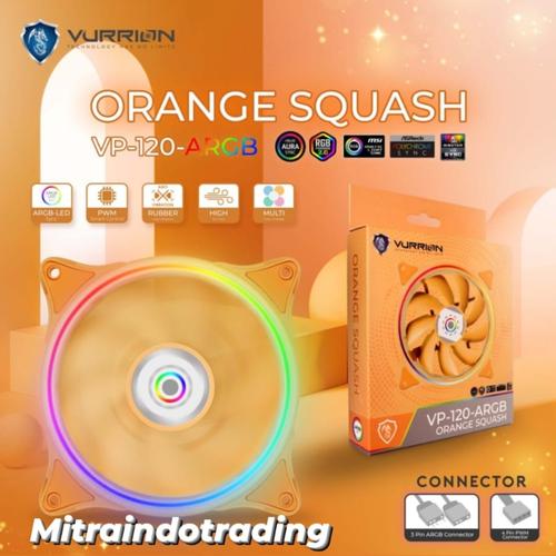 Jual FAN / FAN CASING / FAN COOLER - VURRION ORANGE SQUASH FAN ARGB ...