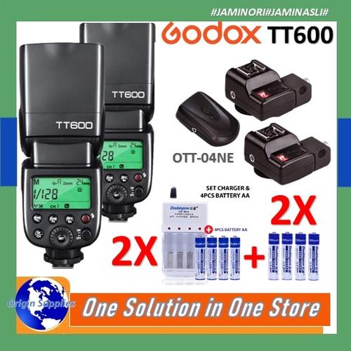 Jual Paket 2 Flash Godox TT600 Universal + Trigger OTT-04NE Universal - PAHE B - Kota Depok ...