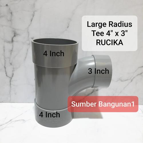 Jual T Y kombinasi 4 x 3 sambungan pipa pralon Tee 4" x 3" - Kab ...