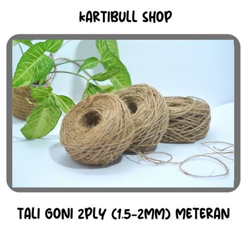 Jual Tali goni 2 ply meteran 1.5 mm- tali rami-tali hang tag - Kota ...
