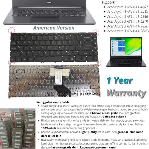 Jual Keyboard Acer Aspire 3 A314-41 original product - Jakarta Pusat ...